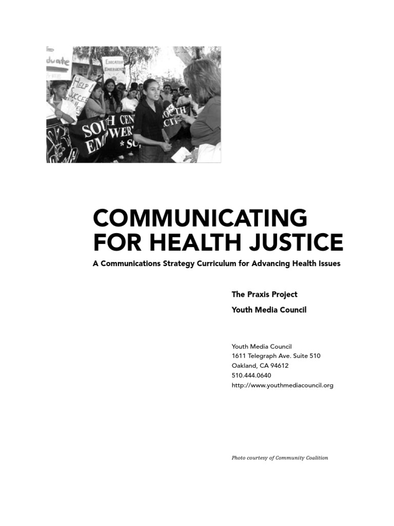 Communicating Health Justice | PDF | Framing (Social Sciences) | News