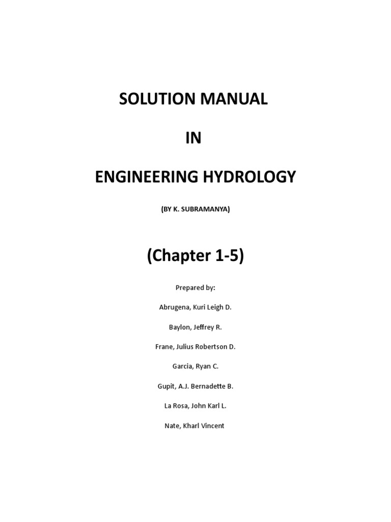 Group 3 Problems and Solutions | PDF | Drainage Basin | Precipitation