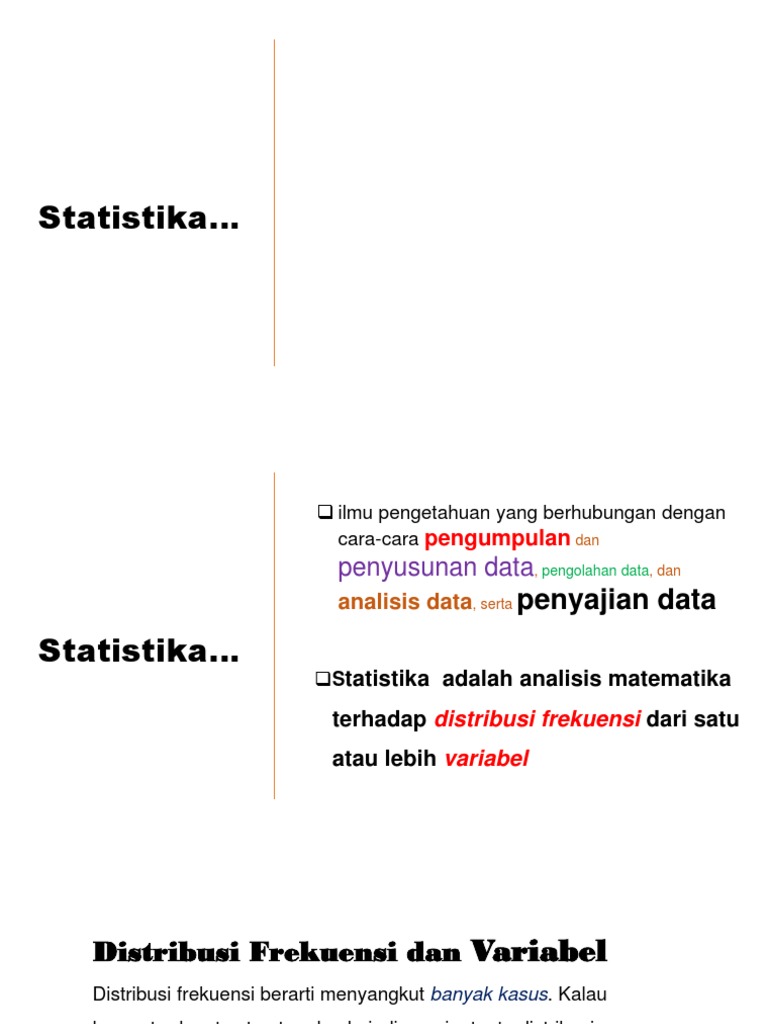 Statistik, Variabel, Skala Pengukuran | PDF | Pengembangan Diri