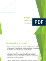 Presentation PPT On Cybersecurity. | PDF | Computer Security | Security