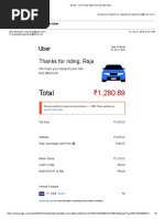 Uber Trip Receipt: Noida to Gurugram | PDF | Invoice | Payments