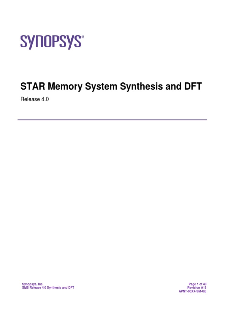 SMS 4 Synthesis and DFT | PDF | Electronic Design Automation ...