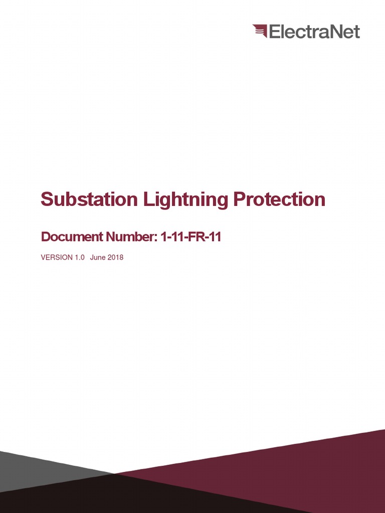 1 11 FR 11 Substation Lightning Protection | PDF | Electrical ...