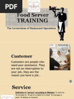 Server. Training Manual | PDF | Waiting Staff | Restaurants