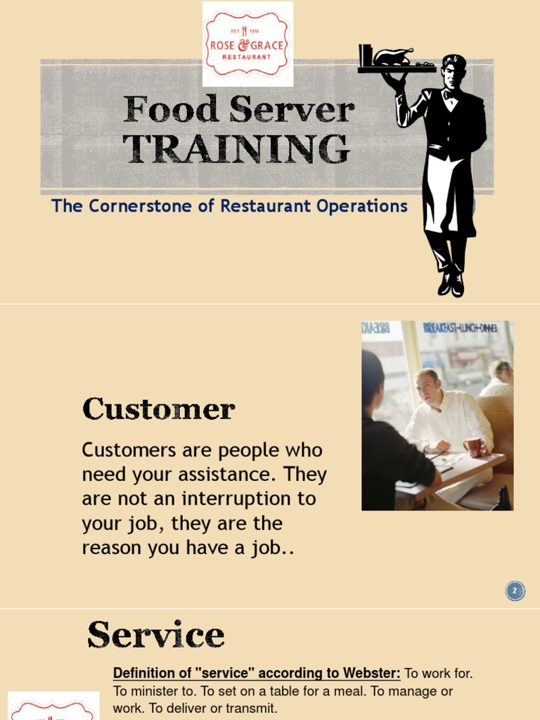 Food Server Training | PDF | Waiting Staff | Clothing