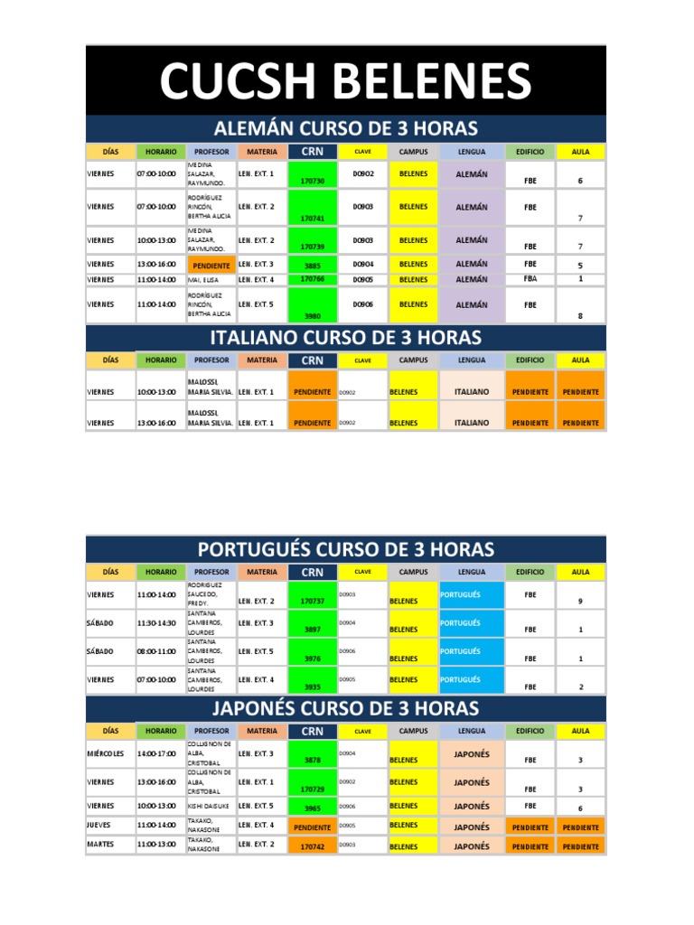 Celex Cucsh - Belenes Final | PDF