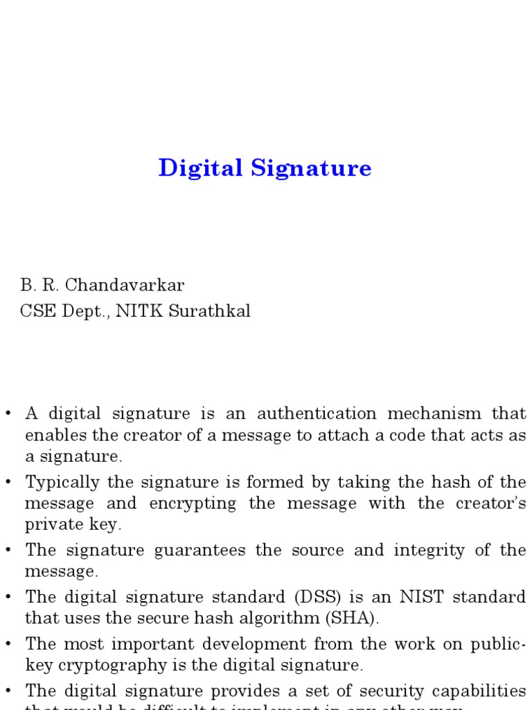 Digital Signature Mechanisms Explained | PDF | Cryptography | Military ...