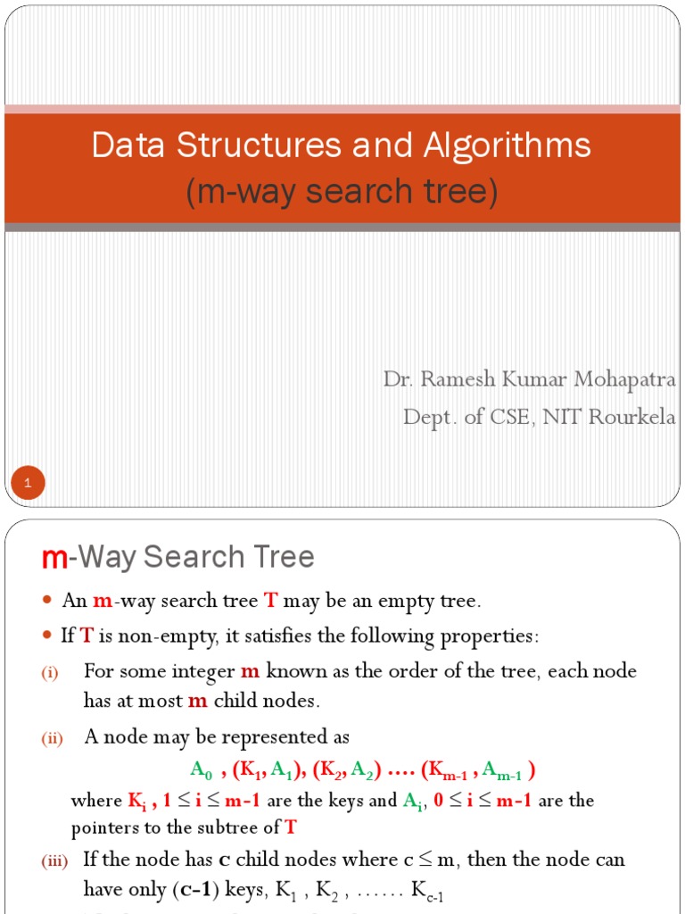 12 - M-Way Tree - Btree - Heap | PDF | Data Management | Areas Of Computer Science