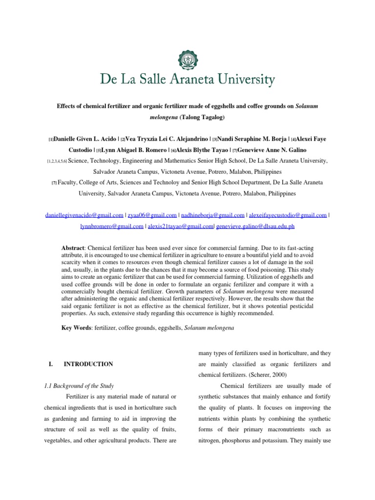 Sample Imrad Research PDF | PDF | Fertilizer | Soil