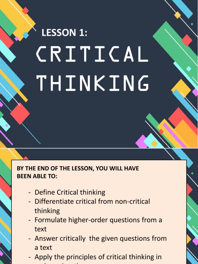 Critical Thinking Skills Overview | PDF | Critical Thinking | Thought