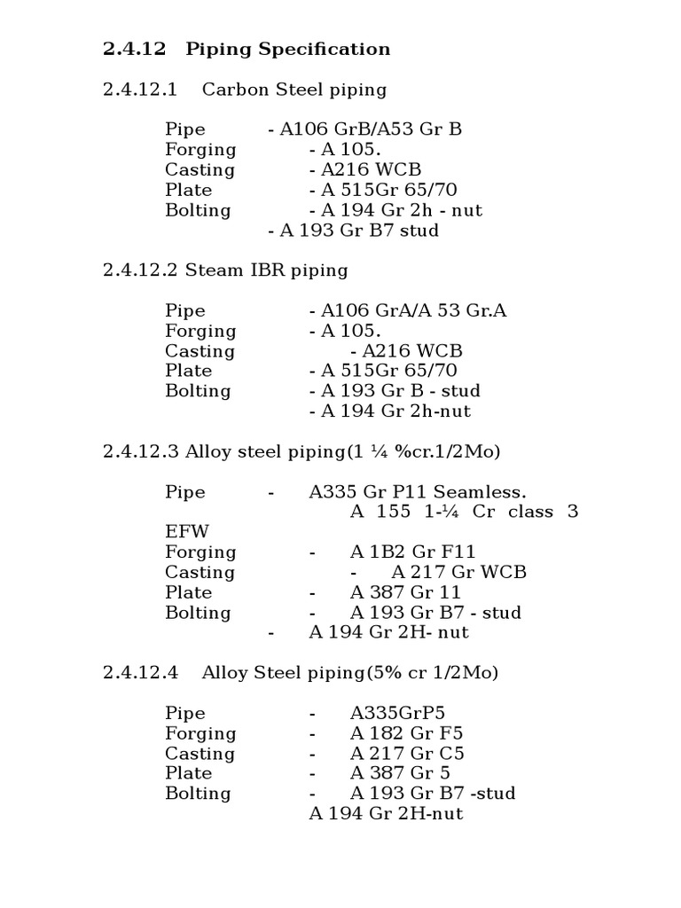 Piping Spec | PDF
