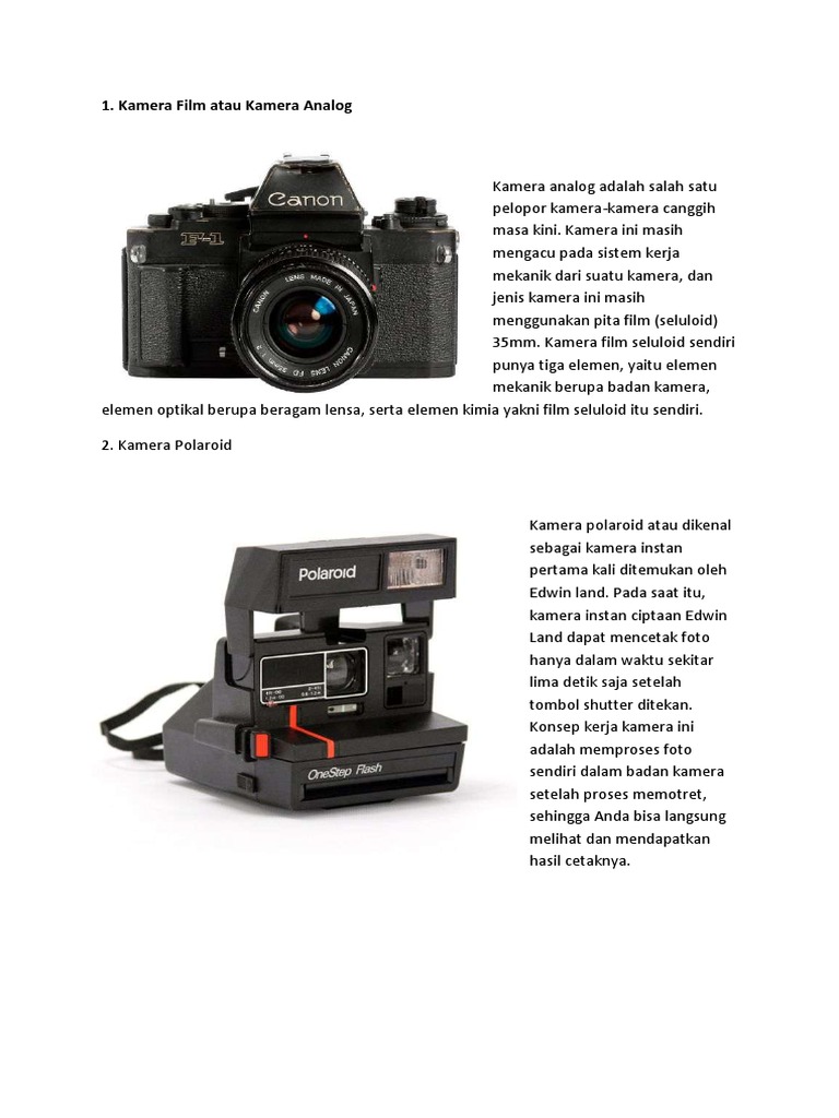 Jenis-Jenis Kamera | PDF
