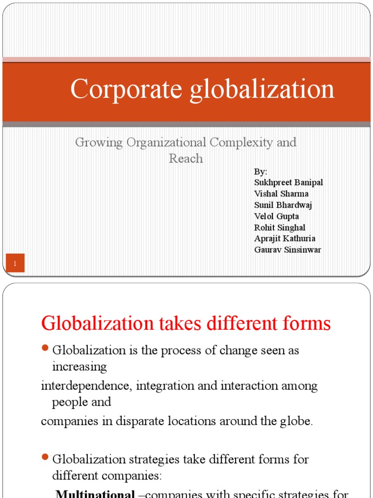 Corporate Globalization | PDF | Globalization | Taxes