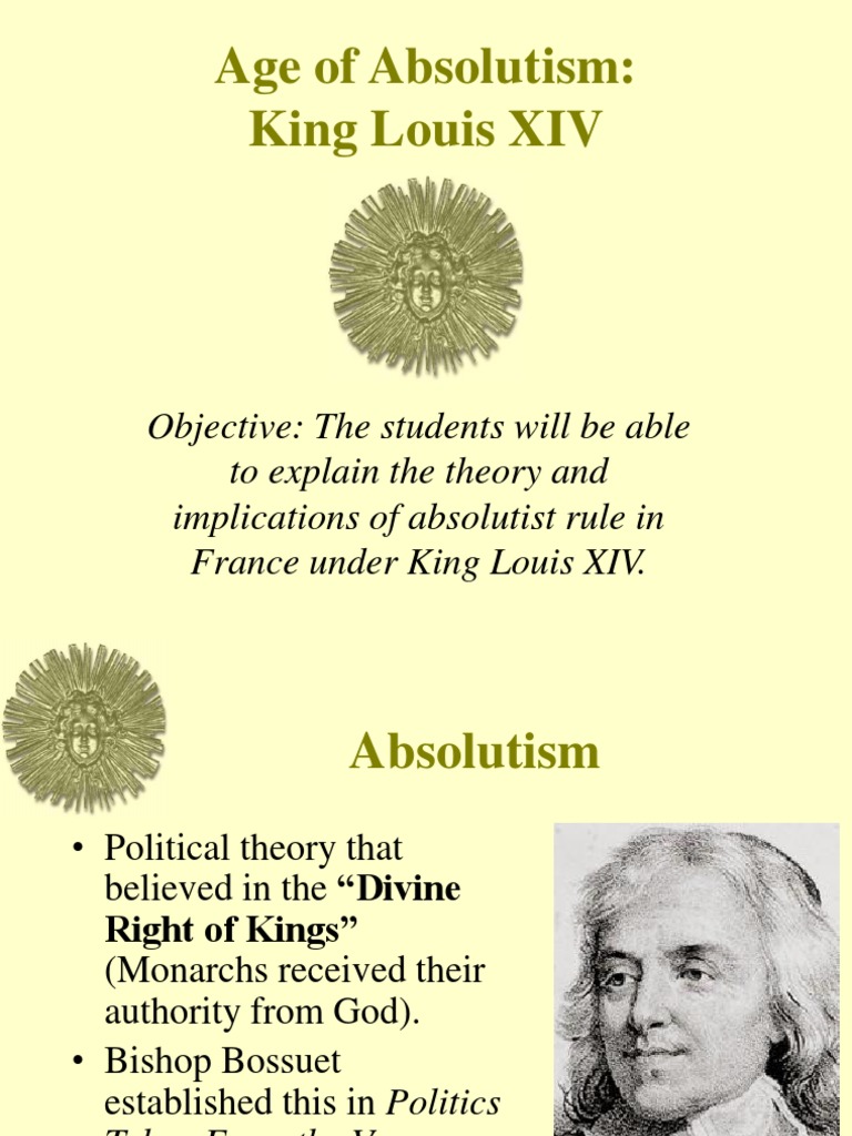 Age of Absolutism - Louis XIV | PDF | Louis Xiv Of France | Absolute ...