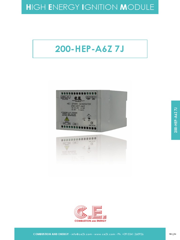 Combustion and Energy High Energy Ignition Systems Hei Igniters 200 Hep ...
