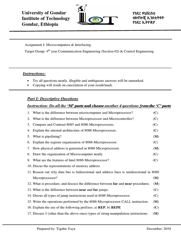 8086 Microprocessor Assignment 1 | PDF | String (Computer Science ...