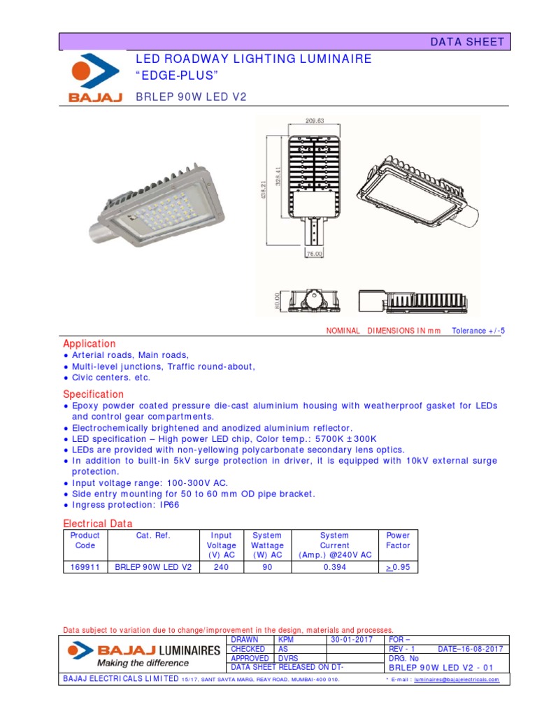 BAJAJ - Led-Streetlight | PDF