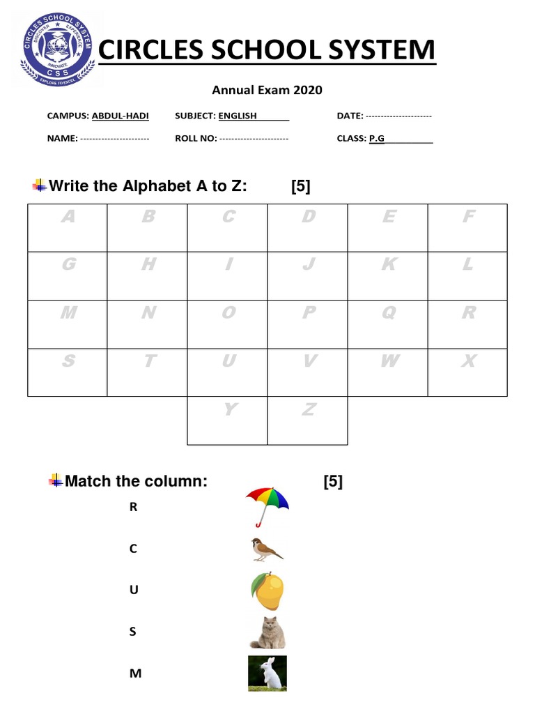 English Paper Play Class | PDF