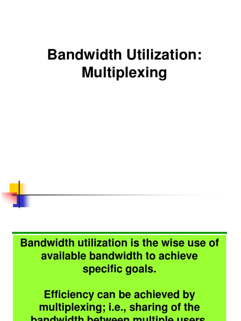 Chapter04-1 Multiplexing Reference Forouzan Chapter 6 | PDF | Multiplexing | Modulation