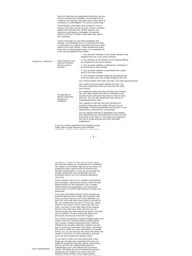 Frequency by Penney Peirce | PDF | Awareness | Feeling