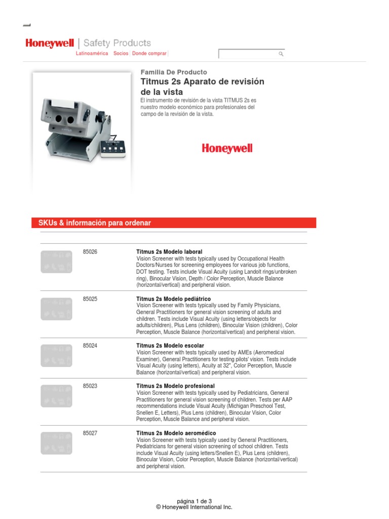 Titmus 2s Aparato de Revisin de La Vista | PDF | Visual Acuity | Mental ...