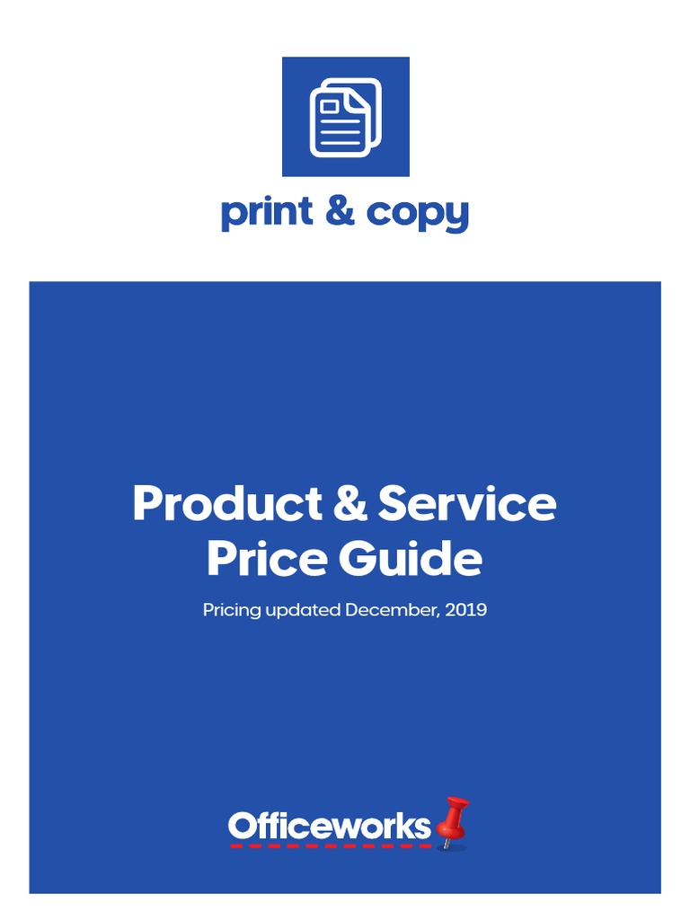 Print and Copy - Price Guide | PDF | Paper | Printing