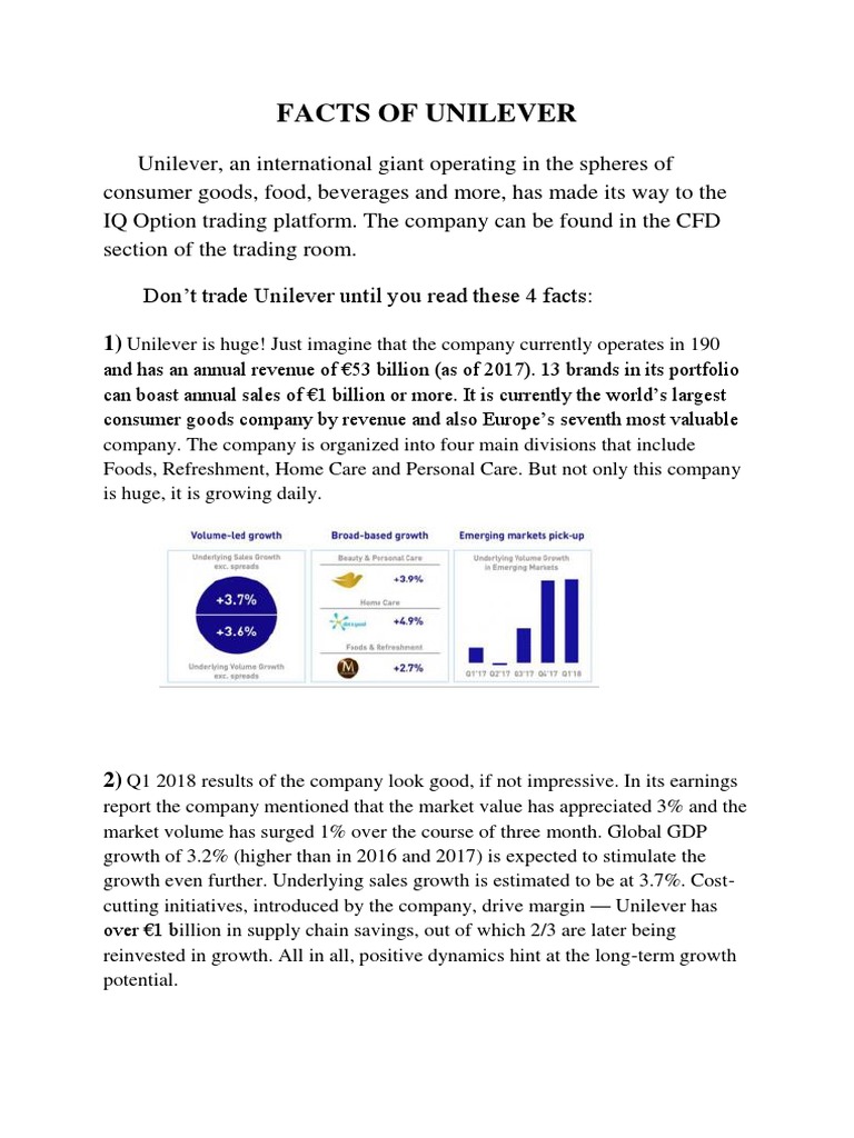 Facts of Unilever | PDF | Organizational Structure | Unilever