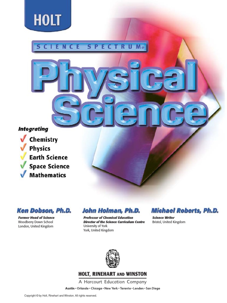 Holt Physical Science PDF | Download Free PDF | Chemical Compounds ...