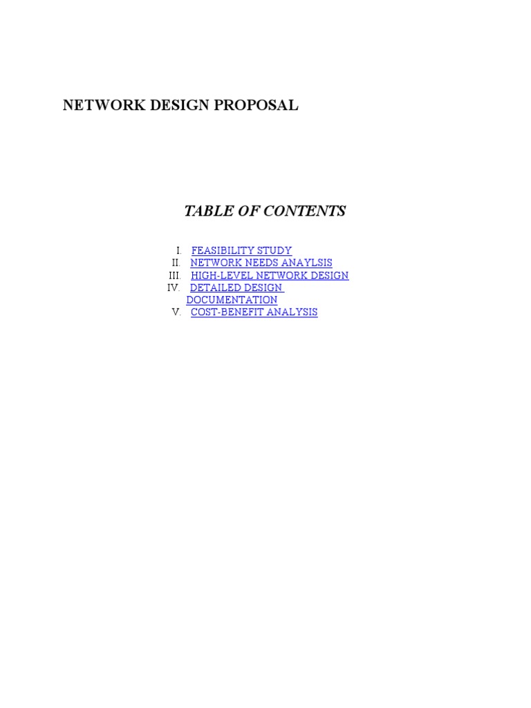 Network Design Proposal Overview | PDF | Computer Network | Network Switch