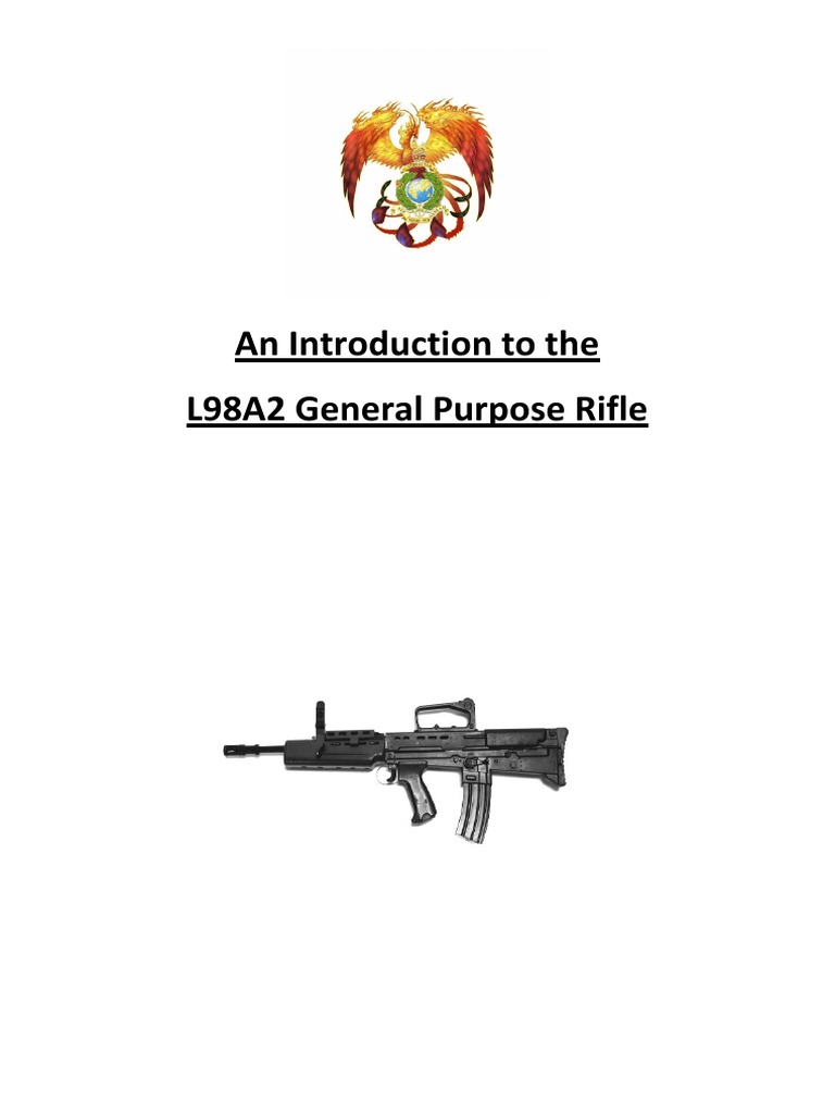 L98a2 Cadet GP Rifle Weapon Handling Drills | PDF | Trigger (Firearms ...