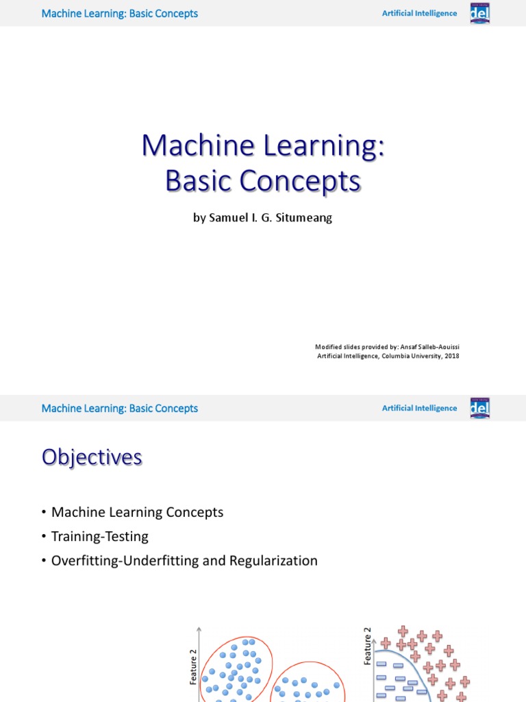 L10a - Machine Learning Basic Concepts | PDF | Cross Validation (Statistics) | Machine Learning