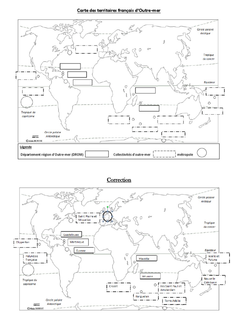 Carte des territoires français d'Outre-mer | PDF