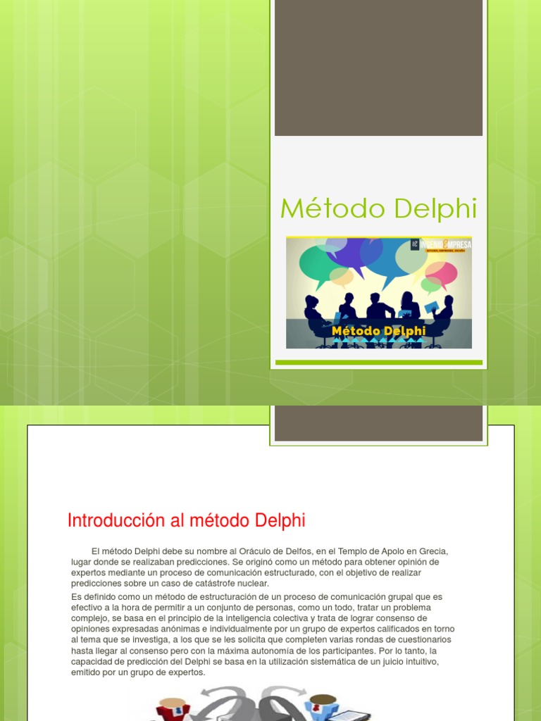 Método Delphi-1................ | Descargar gratis PDF | Cuestionario | Science