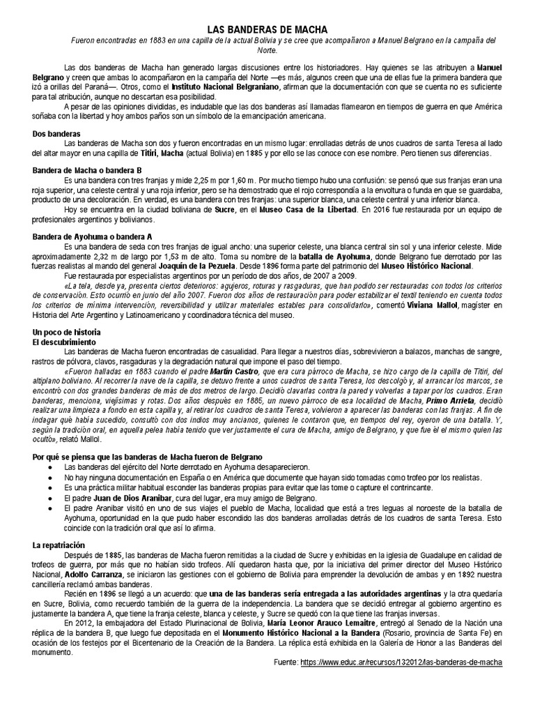 Las Banderas de Macha | PDF | Bolivia | Agitación