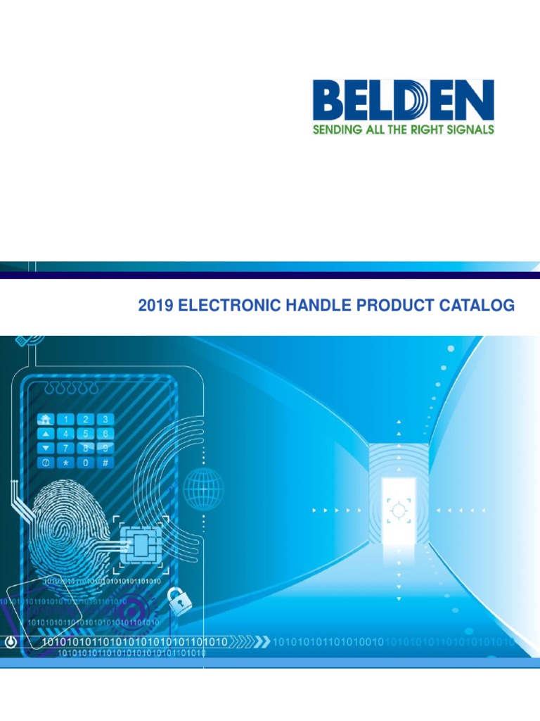 2019 Electronic Handle Product Catalog | PDF | Access Control | Smart Card