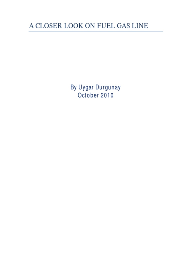 Fuel Gas Line Performance Analysis | PDF | Gases | Temperature