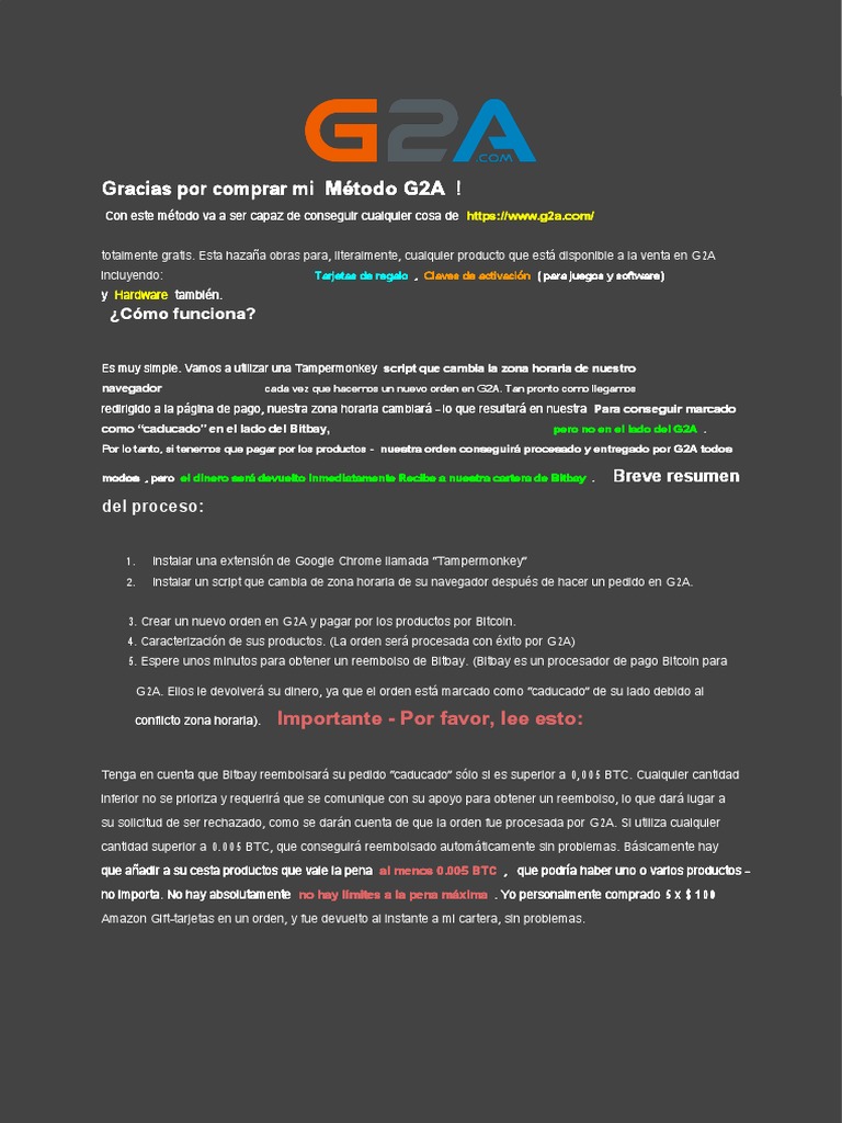 G2A Exploit Español | PDF | Bitcoin | Software