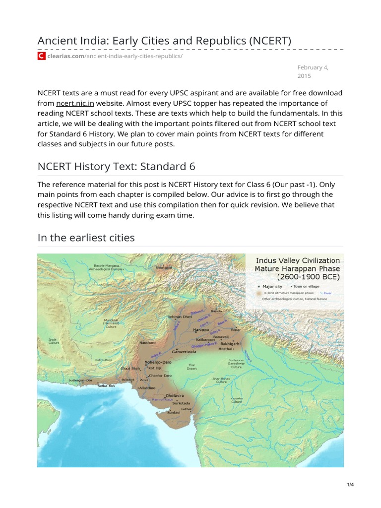 Ancient India Early Cities and Republics NCERT PDF | PDF | Nature
