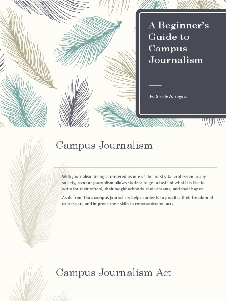 Campus Journalism: A Student's Guide | PDF | Journalism | News