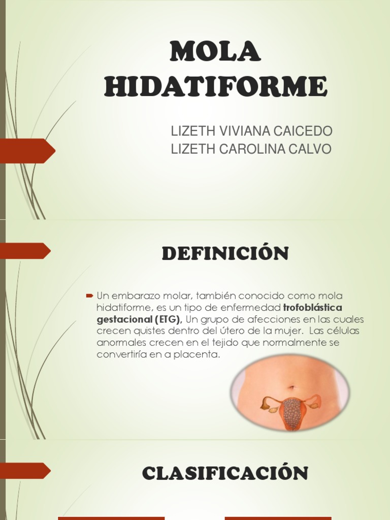 Mola Hidatiforme | PDF | El embarazo | Rtt
