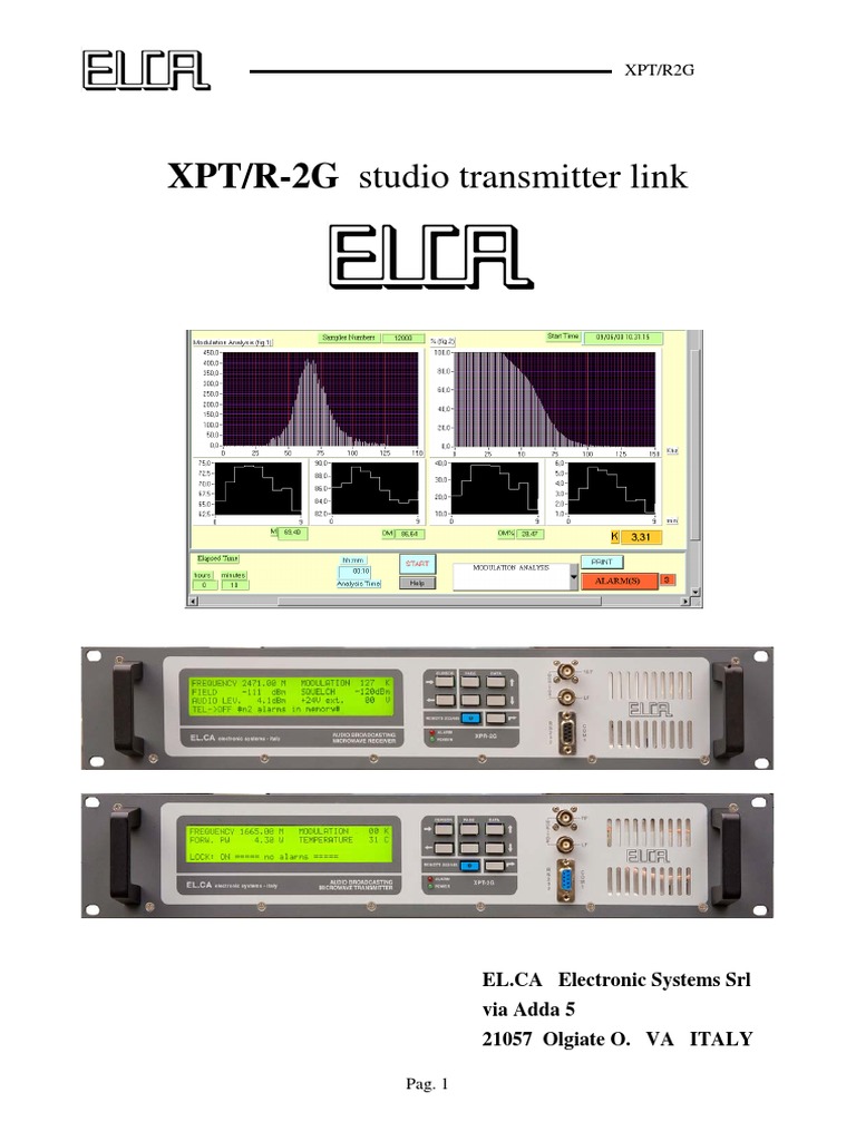 Broch1 XP2G ELCA CTE B PDF | PDF | Power Supply | Frequency Modulation