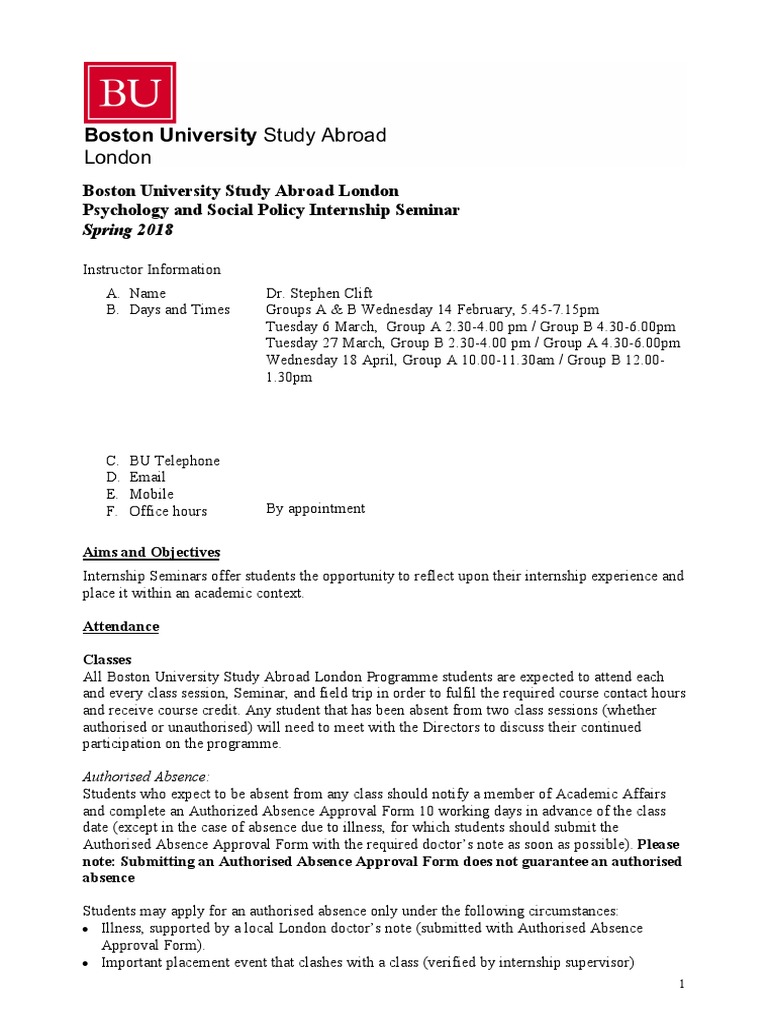 CAS-PS-495 LH S18 Syllabus | PDF | Internship | Job Hunting