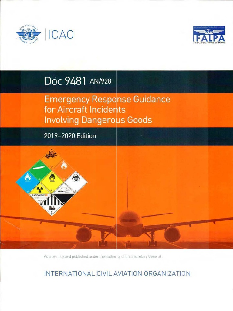 Doc 9481 (Red Book) Emergency Response Guidance.pdf | Dangerous Goods ...