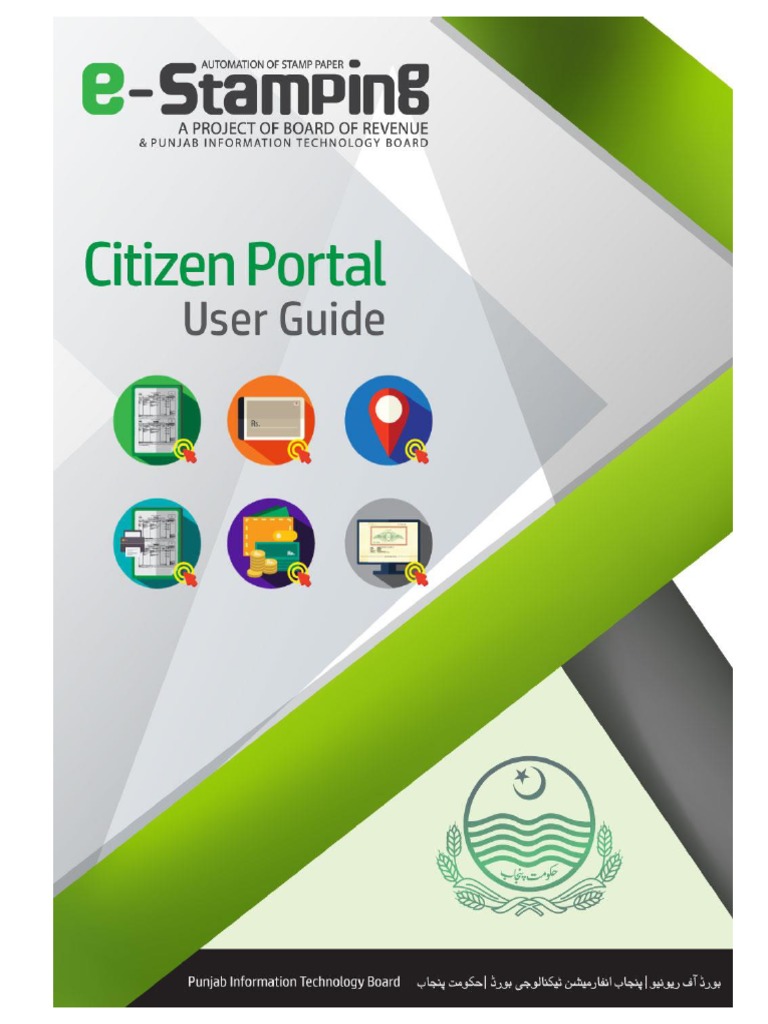 e-Stamping System User Guide | PDF | Real Estate Appraisal | Qr Code