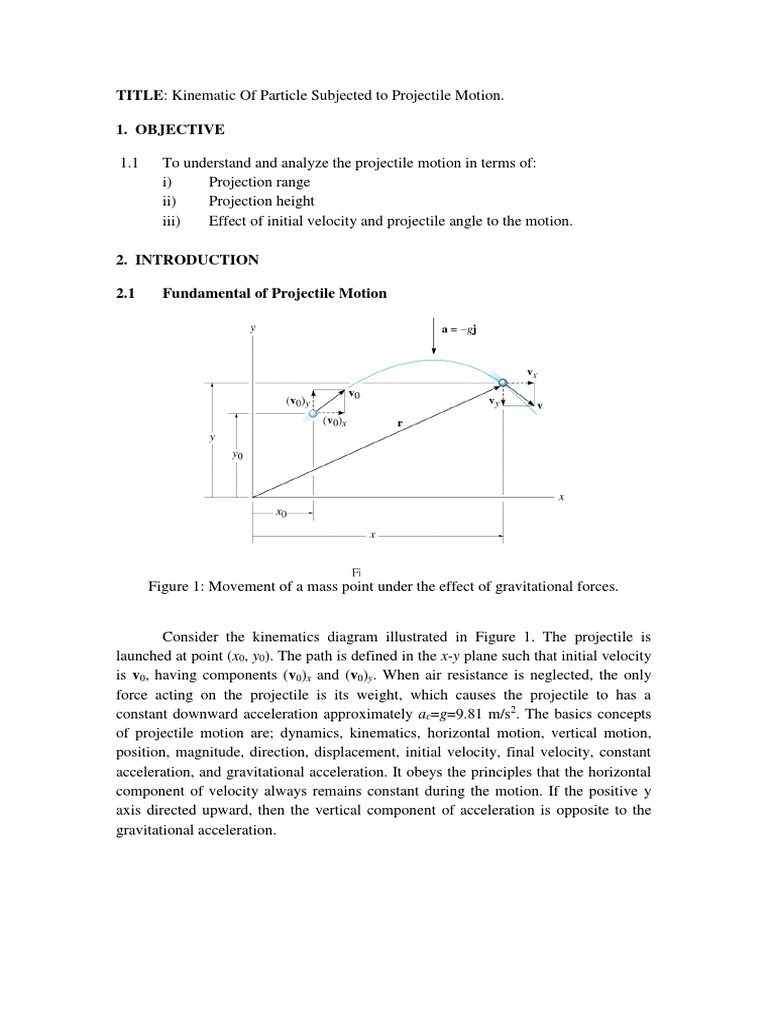 Dynamic Experiment 3 | PDF | Projectiles | Acceleration