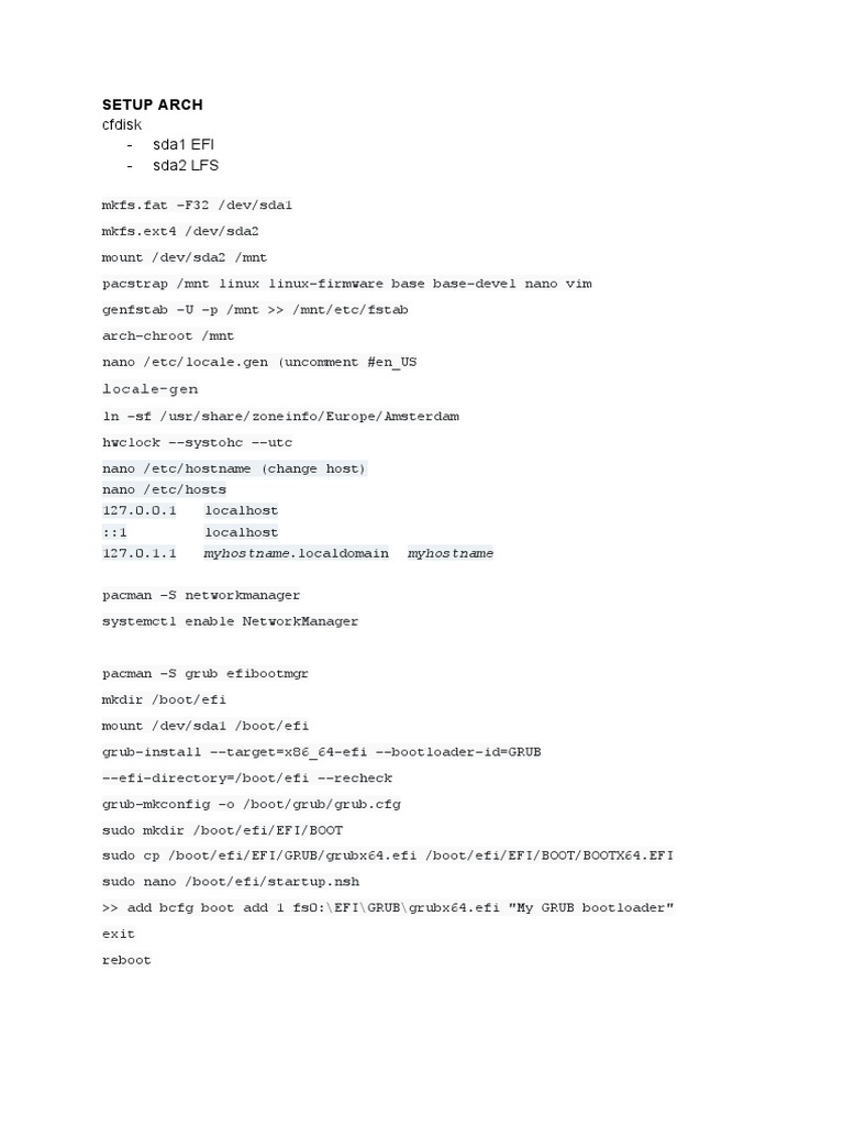 Arch Linux Installation Guide | PDF