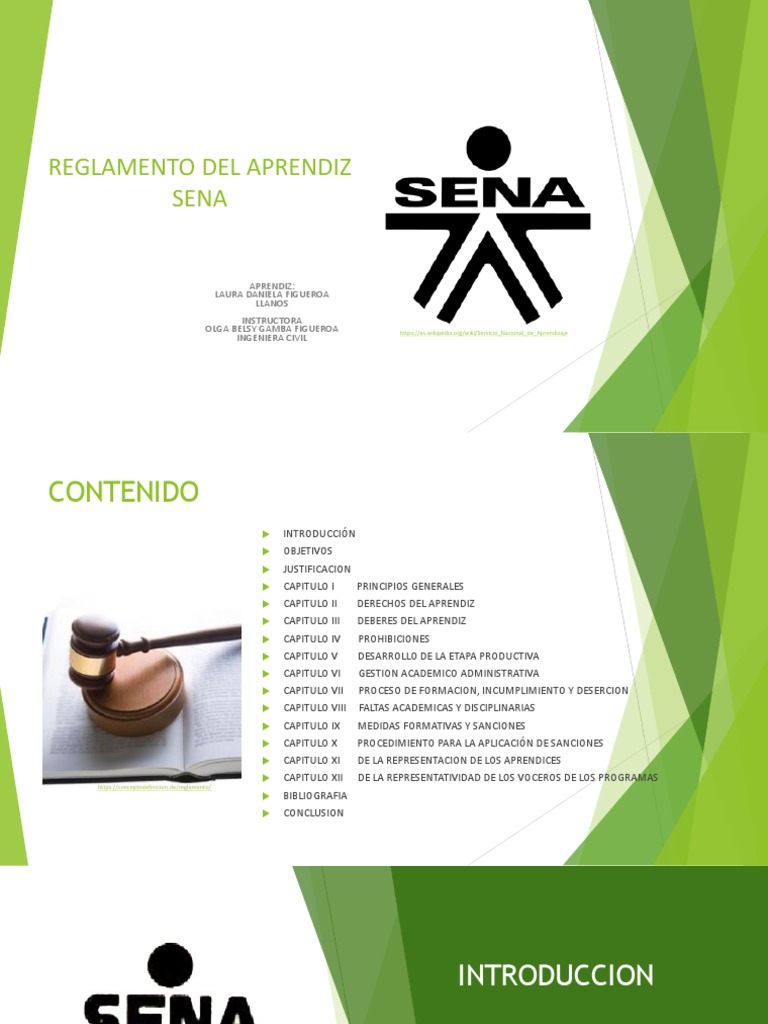 Reglamento Del Aprendiz Sena | PDF | Aprendizaje | Evaluación