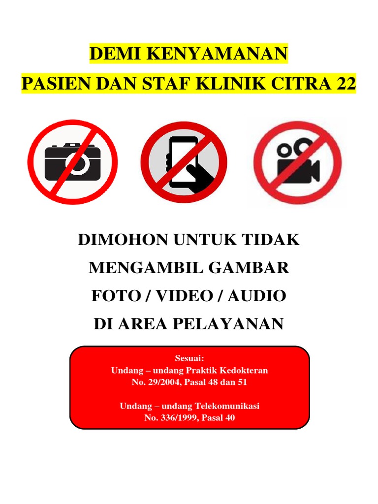 Larangan Merekam | PDF