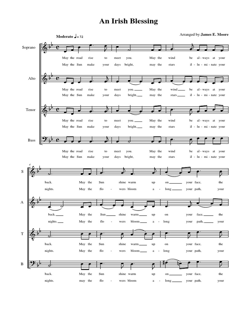 James E. Moore - Irish Blessing | Choral Music | Vocal Music