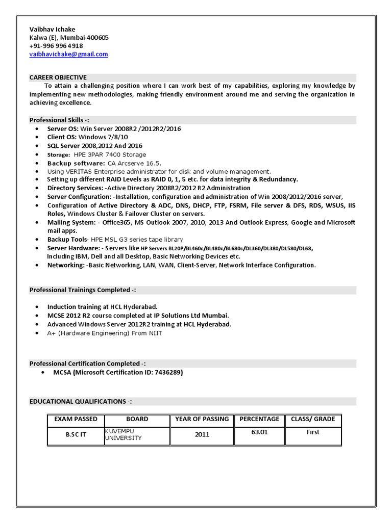 Vaibhav Ichake | PDF | Active Directory | Microsoft Windows